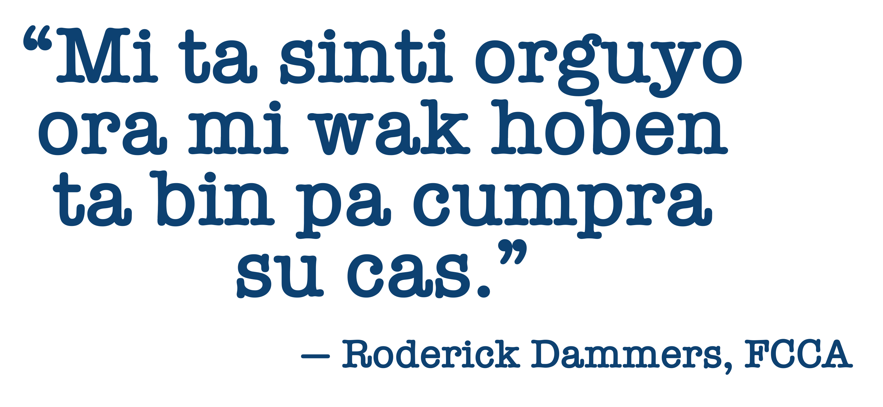 Conoce e team di FCCA cu ta yuda realisa soñonan grandi