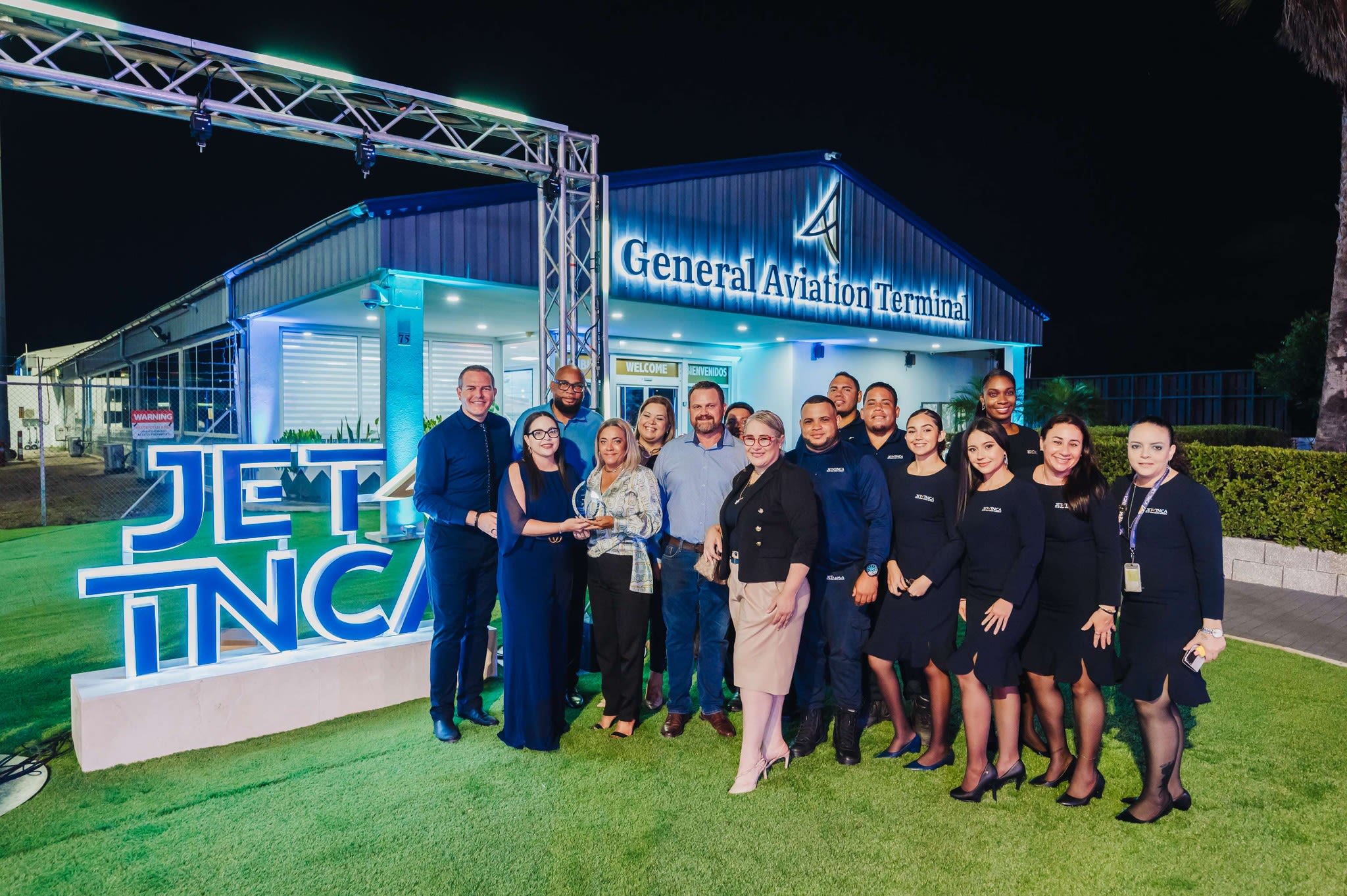 JET-TNCA celebrando 1 aña di operacion, c’un imagen nobo