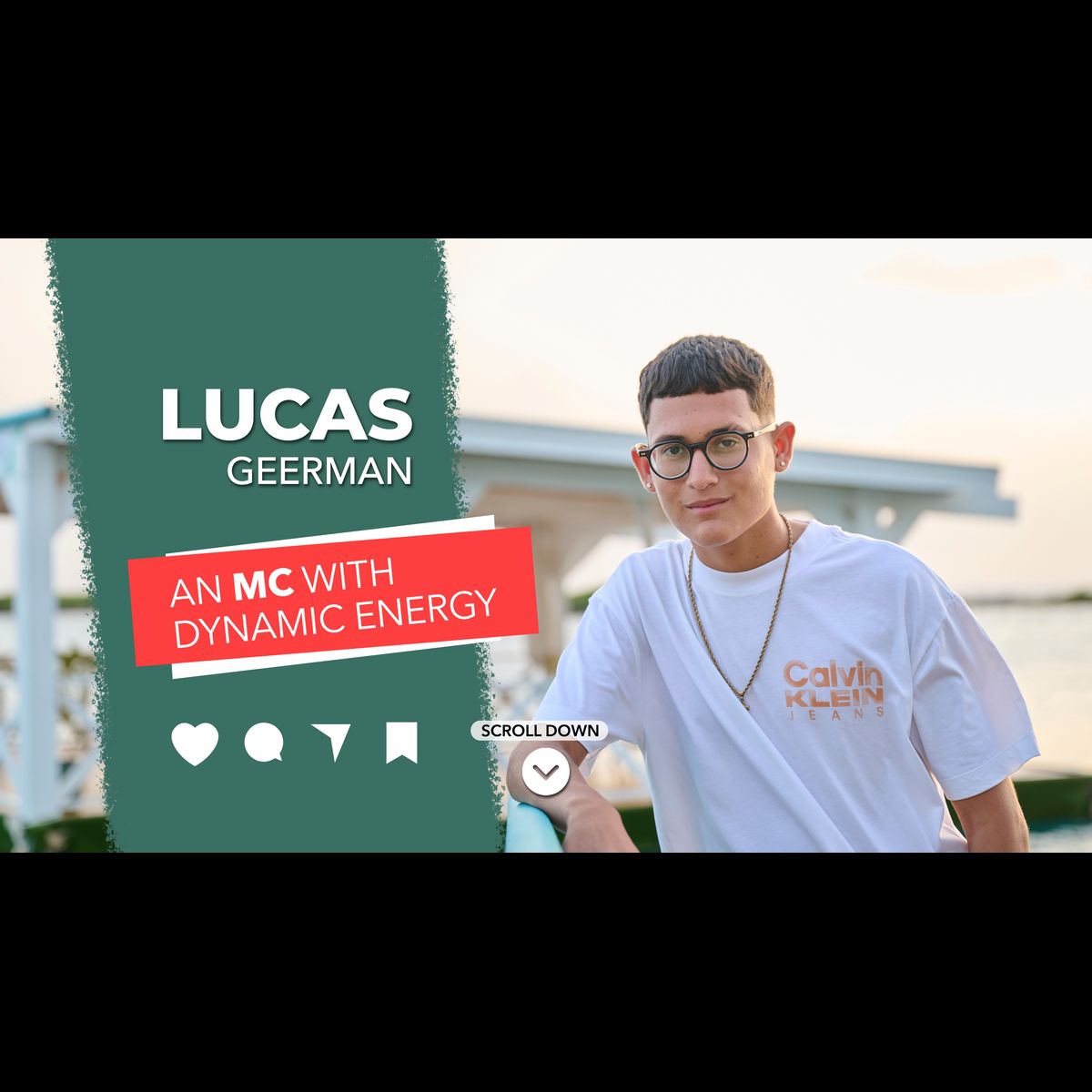 Lucas Geerman an MC with dynamic energy